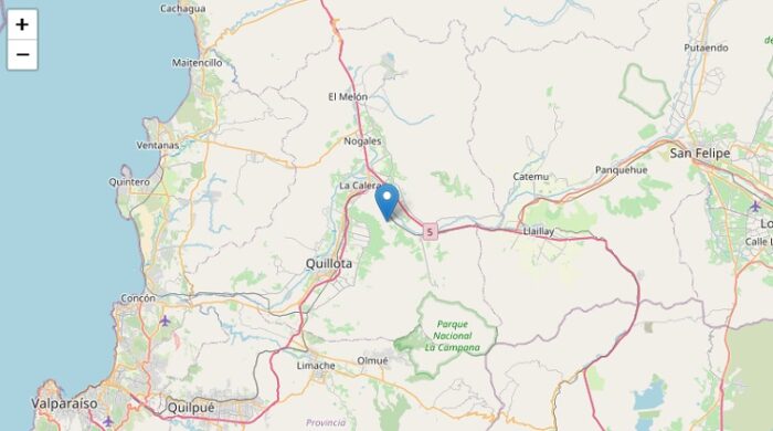 Mapa de la Provincia de Quillota